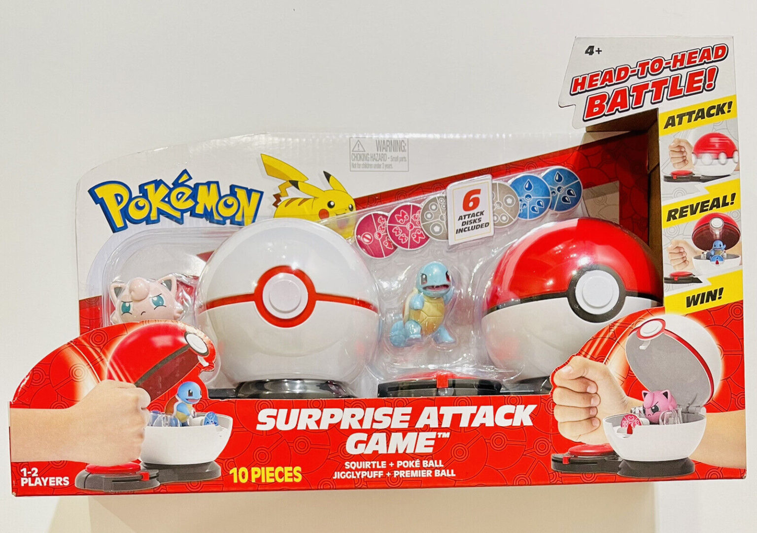 Pokemon Surprise Attack Game, Featuring Squirtle and Jigglypuff – 2 ...